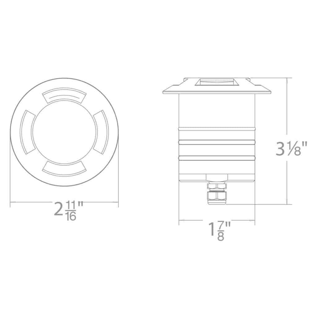 2″ Inground Quad Directional Recessed Indicator Luminaire - 2101 By Wac ...